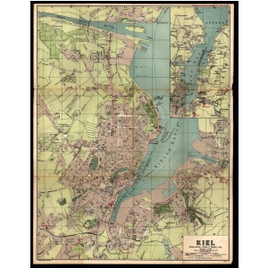 Historischer Stadtplan von Kiel [1940] – LandkartenSHOP